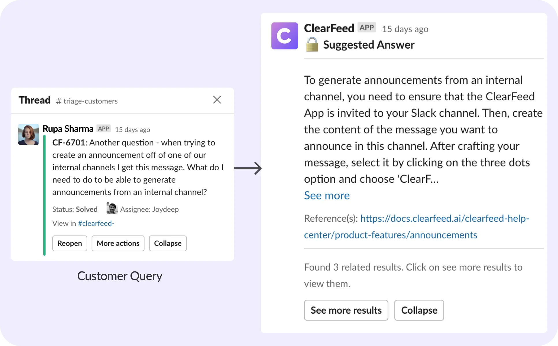 Introducing GPT Powered Answers in ClearFeed for Efficient Slack-Based Customer Support